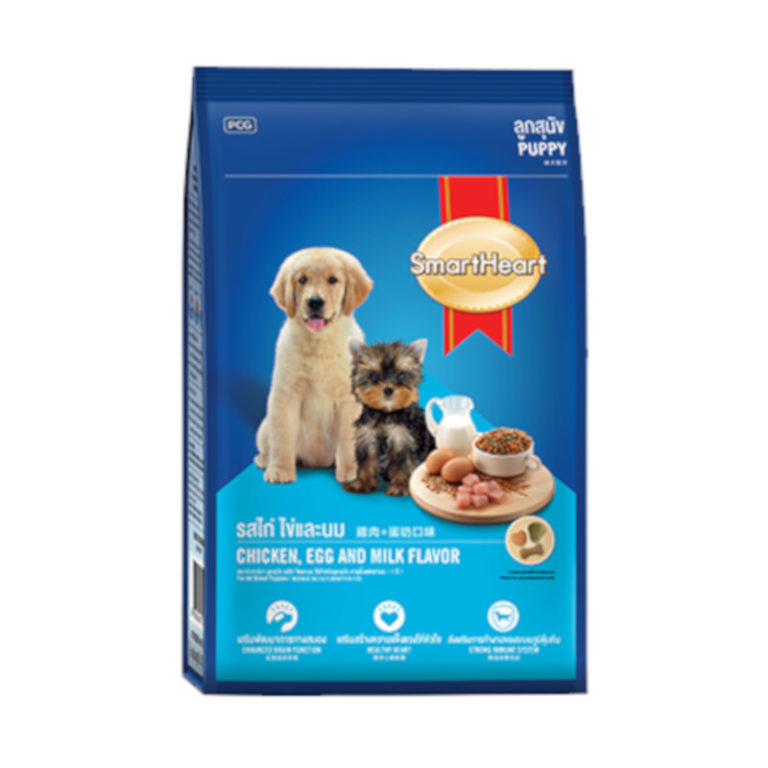 Buy SmartHeart Puppy All Breed Chicken, Egg & Milk Dry Dog Food Online ...